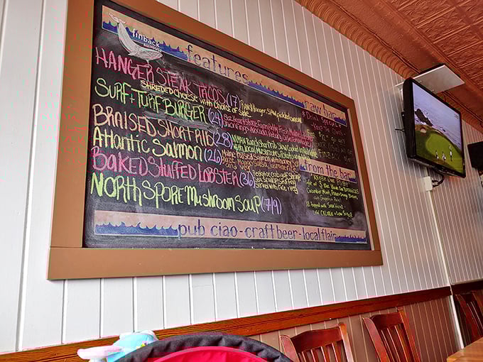 The specials board &ndash; a colorful chalk canvas announcing the day's freshest offerings and chef's inspirations that shouldn't be missed.