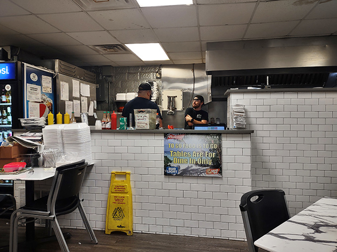 Behind the counter, skilled staff work their magic, turning fresh ingredients into dishes worth writing home about.