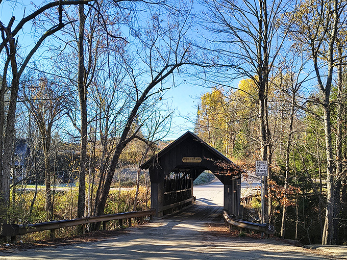 The bridge's rustic charm belies its reputation as Vermont's most haunted location, where the veil between worlds seems thinnest.