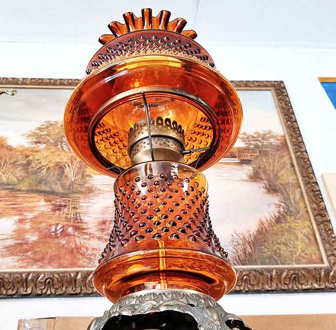 This vintage parlor lamp has illuminated more family dinners and awkward conversations than we could possibly count or imagine.