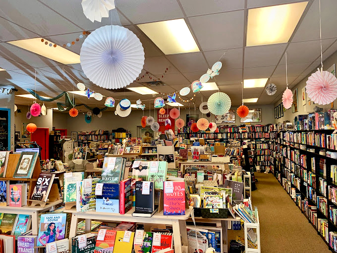Colorful decorations add a festive touch to this book paradise. It's where every day is a celebration of reading!