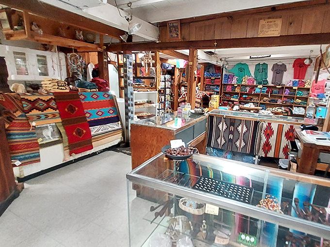 The gift shop offers handcrafted Native American treasures &ndash; the perfect place to find a meaningful souvenir while your meal settles.