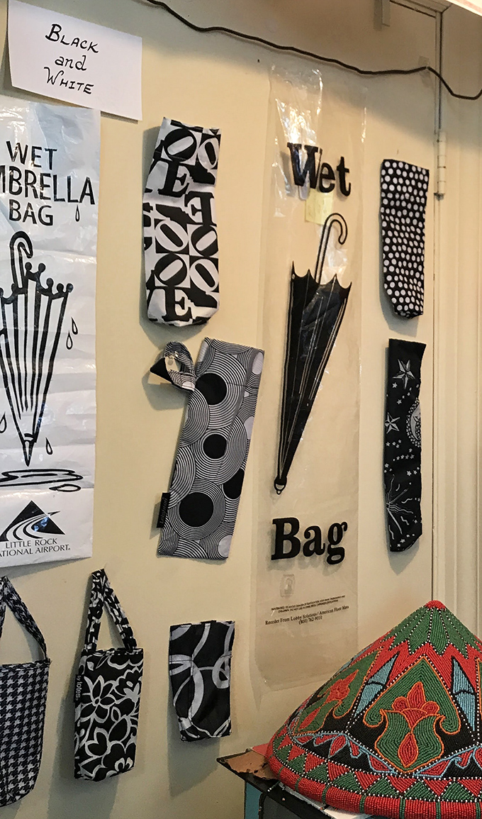 Even in monochrome, umbrella covers reveal surprising variety &ndash; proving that limitations often showcase creativity rather than hinder it.