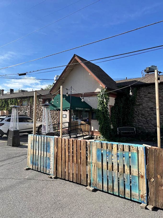 Stone walls and string lights create an atmosphere that's basically Instagram catnip, but the food's the real star.