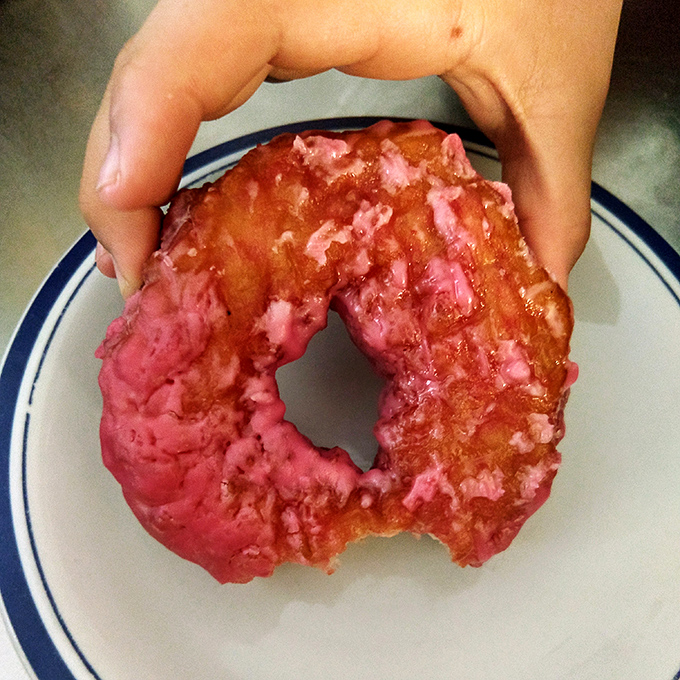 Blueberry lemon is the donut equivalent of a refreshing summer breeze, if summer breezes were made of fried potato dough and tasted absolutely incredible on your tongue.
