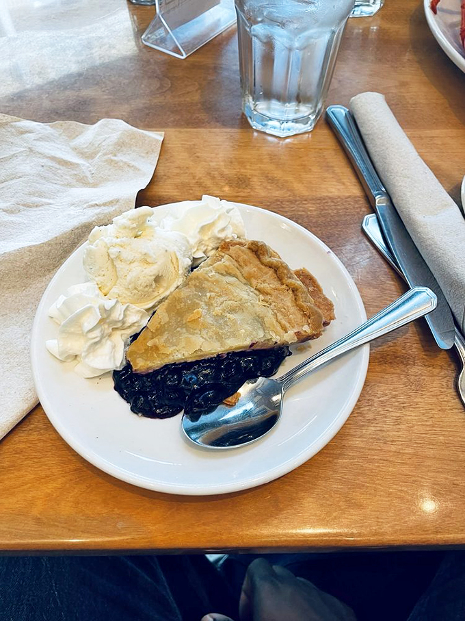 Behold, the grand finale! This blueberry pie isn't just dessert&mdash;it's a sweet, purple-hued love letter to Maine's favorite fruit.