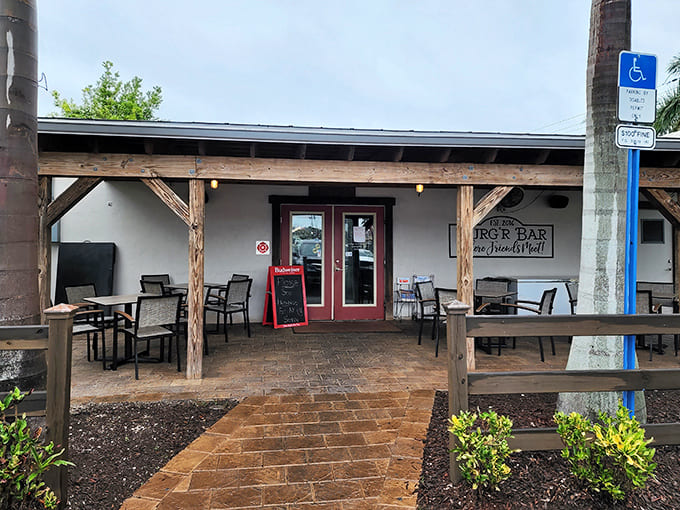 The outdoor patio offers Florida sunshine with your meal &ndash; nature's perfect dining companion on beautiful days.