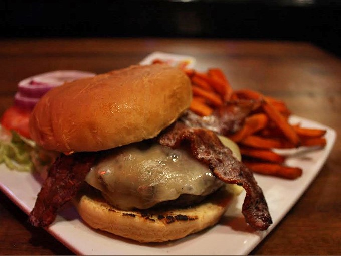 Cheeseburger: The platonic ideal of America's favorite sandwich, where beef and cheese find their perfect harmony.