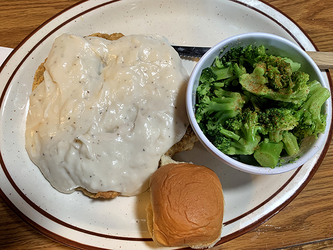 Chicken fried steak smothered in country gravy &ndash; a Southern classic that found its spiritual home in this Arizona eatery.