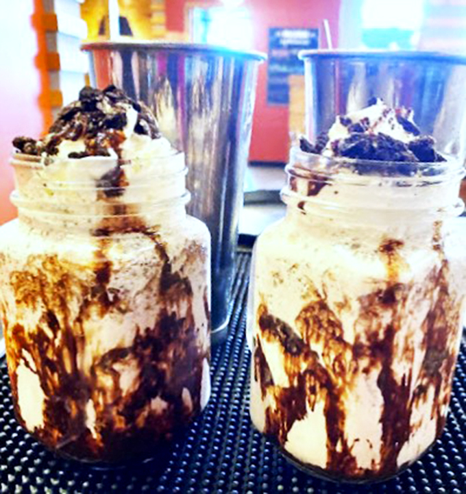 These mason jar milkshakes aren't just dessert, they're a chocolate lover's dream come true, complete with whipped cream clouds.