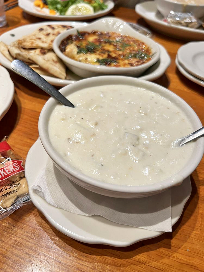 This chowder is so thick and creamy, you could practically use it as spackle. But trust me, you'll want every last spoonful in your belly.