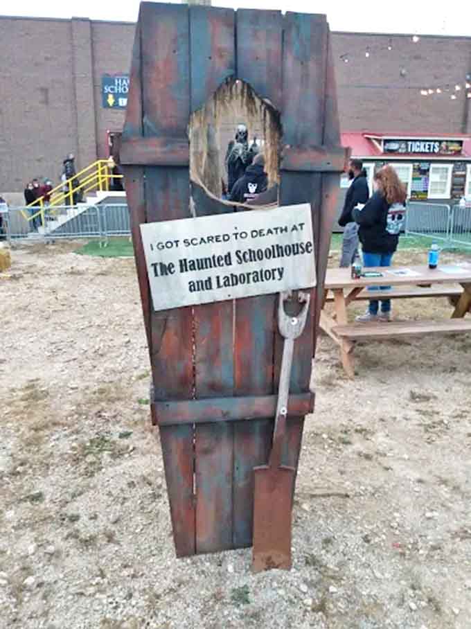 I got scared to death isn't just a saying here &ndash; this coffin photo op lets visitors preview their potential final resting place.