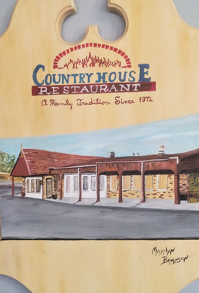 This hand-painted plaque celebrates over five decades of serving the community, proof that doing things right never goes out of style.