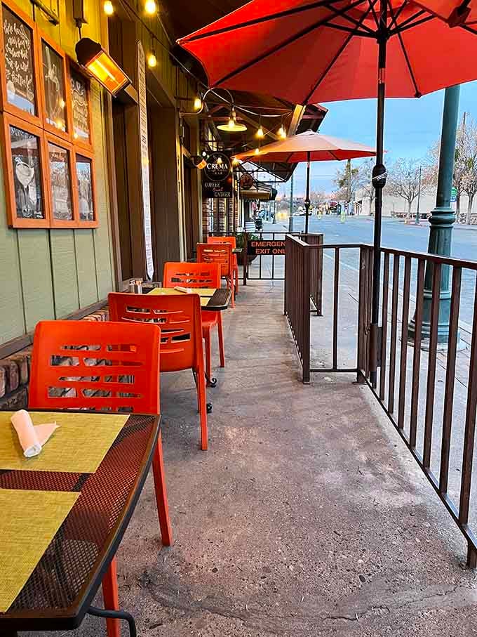 Street-side dining on Main Street means watching Cottonwood wake up while you work through the best breakfast tacos in Arizona.