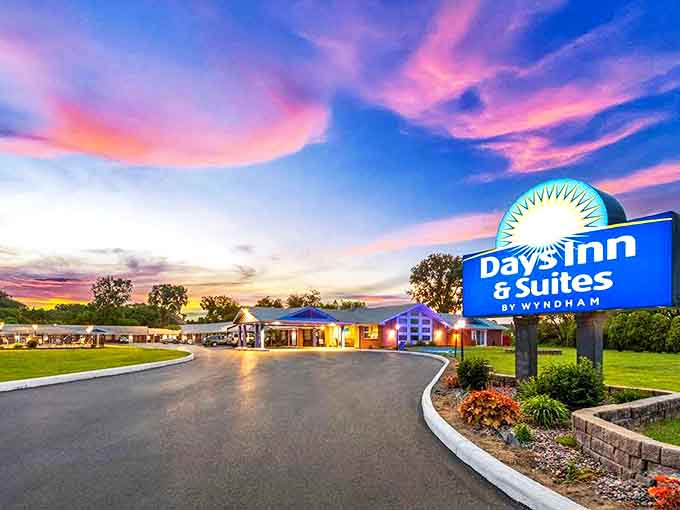 Days Inn: Modern convenience meets small-town hospitality, where the continental breakfast comes with a side of local news.