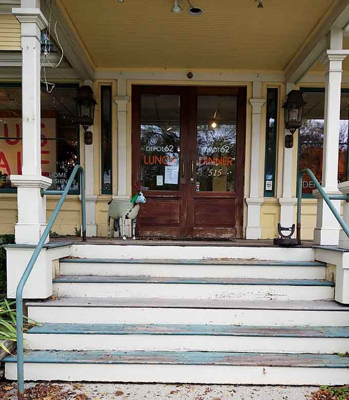 The entrance invites you to step inside and discover why a furniture store makes the perfect home for Turkish cuisine.