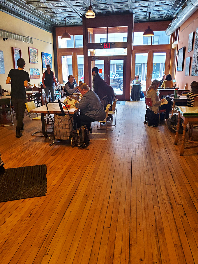 A cross-section of Lewiston life &ndash; professors, students, workers, and families all drawn together by the universal language of good food.