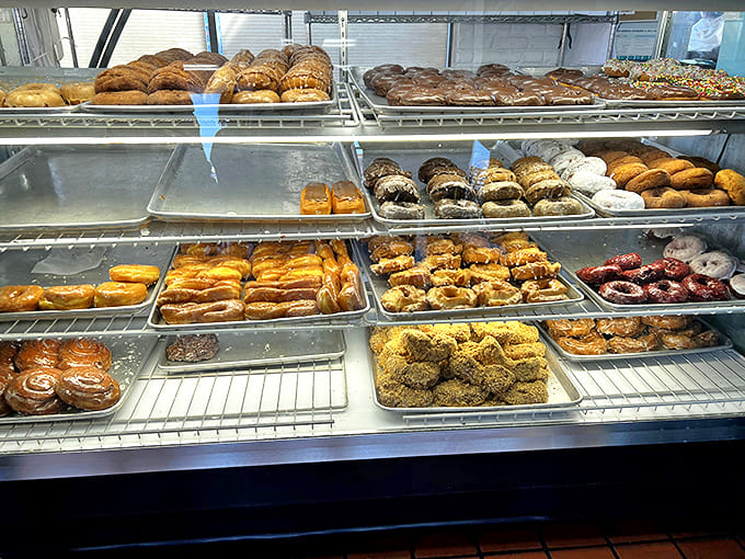 Sweet temptation behind glass: The dessert case that's been known to cause spontaneous detours off Route 1.