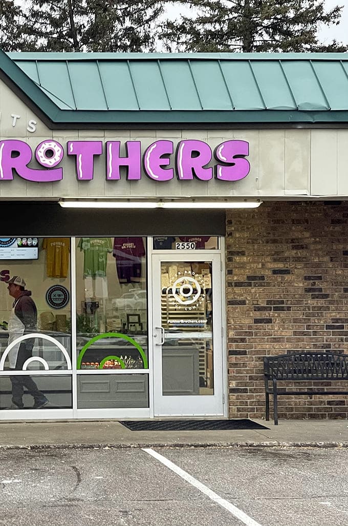 The exterior promises fun with a capital F, and those rainbow-accented windows deliver on that promise.