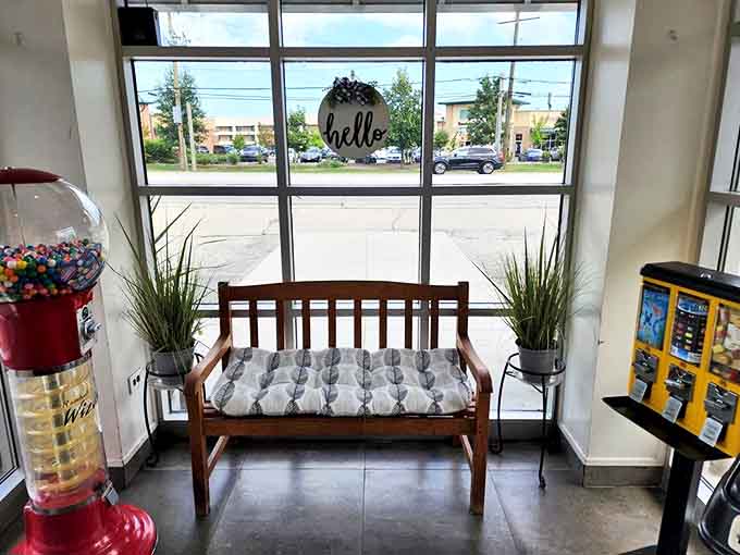 Gumball Machines: A touch of whimsy greets you at the entrance &ndash; because what's breakfast without a little childhood nostalgia to sweeten the experience?