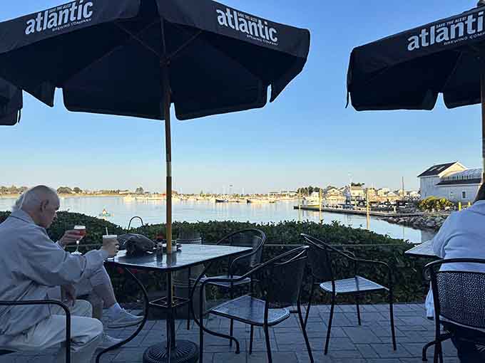 Outdoor seating puts you close enough to the water to smell the salt air, turning a great meal into an unforgettable waterfront experience.