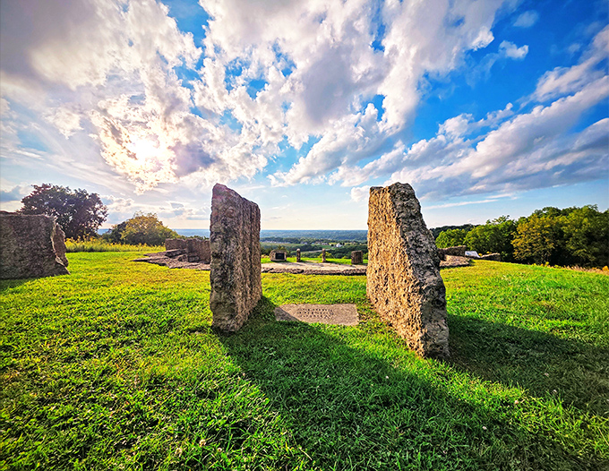 Horseshoe Mound's ancient stones frame views that make you understand why people settled here centuries ago.