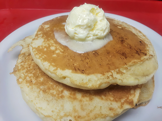 Pancakes so fluffy, they defy gravity. Add syrup, and watch your worries melt away faster than the pat of butter on top.