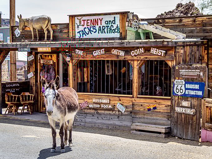 Jenny and Jack's Artifacts features a "Husbands Waiting Room" &ndash; because shopping takes time and patience, especially in Oatman.