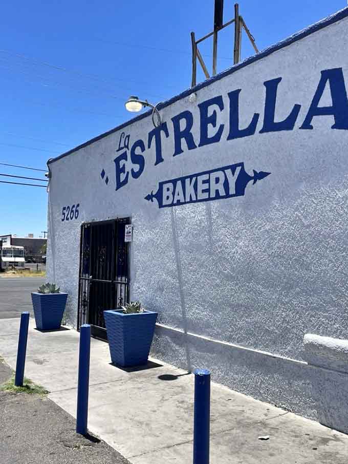 Blue trim and simple signage mark the spot where Tucson's best tortillas have been made for longer than most restaurants survive.
