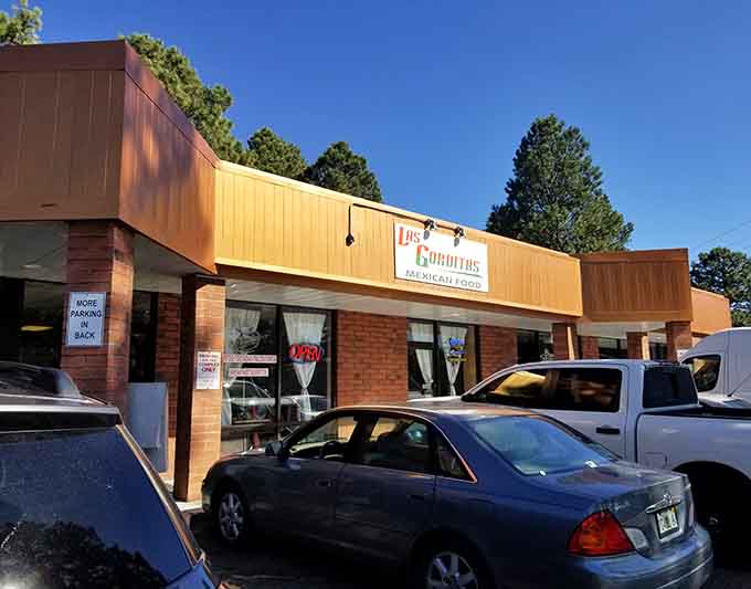 The parking lot might not look like much, but it's the gateway to some of the best Mexican food in Flagstaff, Arizona.