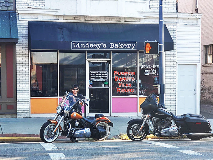 Even the motorcycles parked outside seem to know that Lindsey's is worth stopping for, regardless of what you're riding or driving.