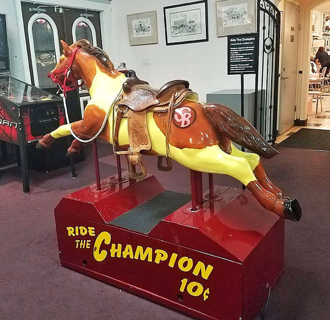 "Ride the Champion" has galloped nowhere for decades, yet has transported thousands of children across imaginary Arizona landscapes for just a dime.