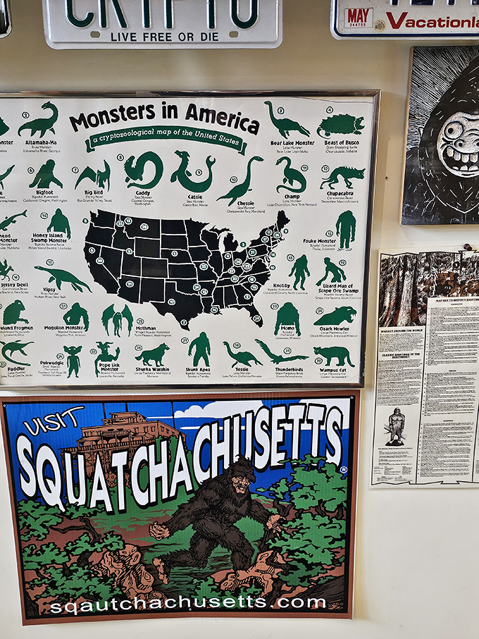 This "Monsters in America" map might be the most honest travel guide ever created, warning visitors about what lurks in every state.