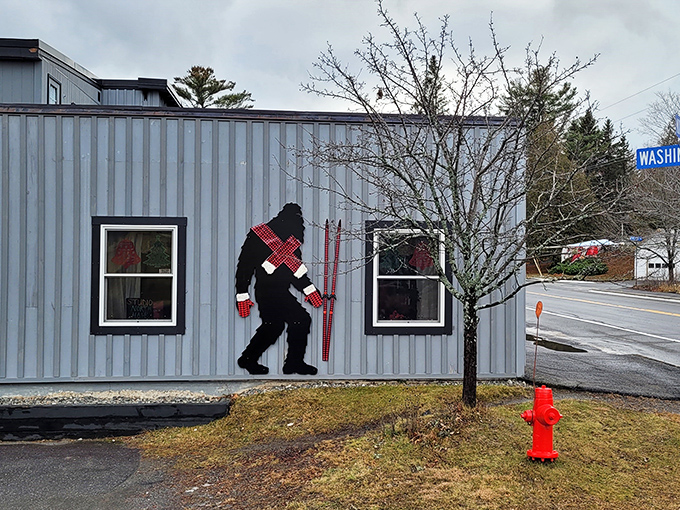 Even the silhouette of a skiing Bigfoot can't resist the charm of this quirky local shop.