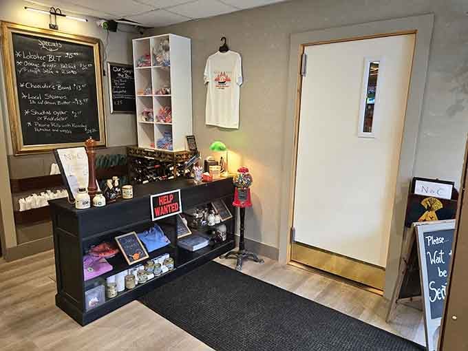 The welcoming entrance area sets the tone for the friendly, down-to-earth experience that awaits inside this beloved local treasure.