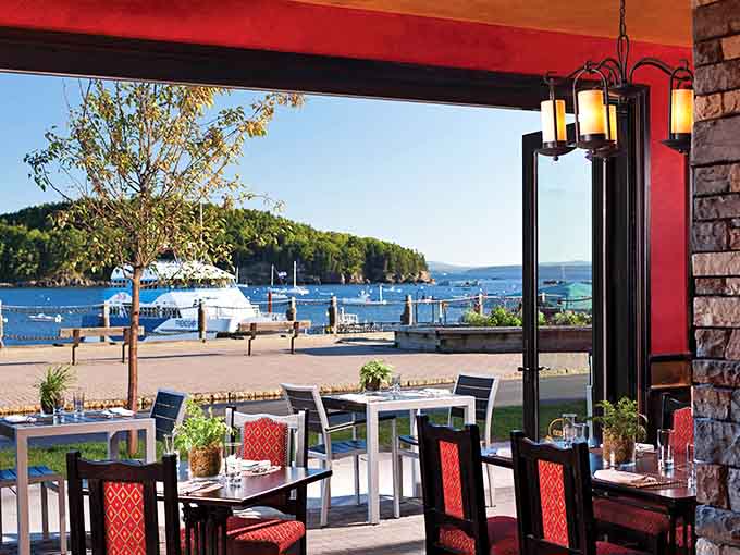 Dining with a view of Bar Harbor's waterfront reminds you that sometimes the best meals come with scenery that rivals the food itself.