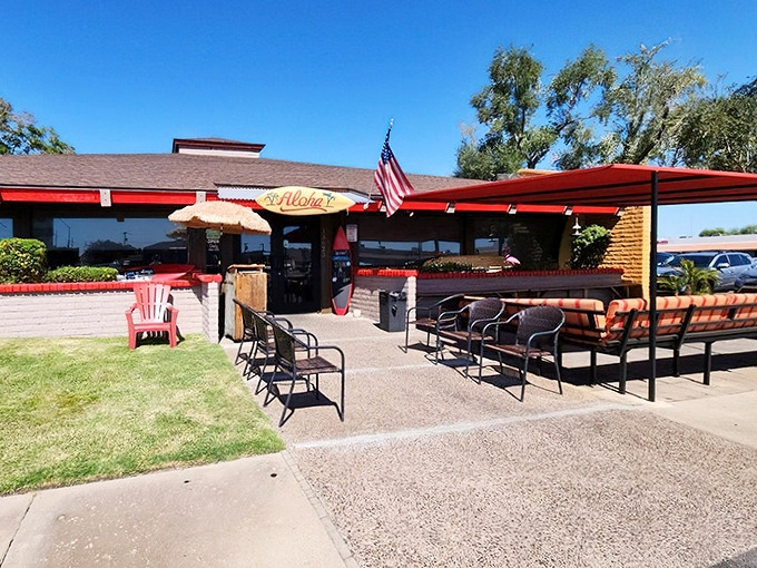 The patio offers a sun-drenched alternative for enjoying your breakfast, complete with comfortable seating and that laid-back island vibe.