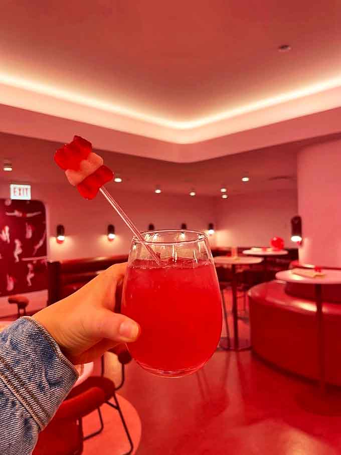 The "Pinktini" isn't just a drink; it's liquid joy served in a glass with a side of nostalgia and adult privileges.