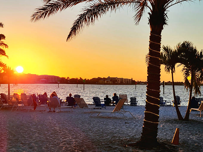Sunset gatherings along Charlotte Harbor remind us why people fall in love with Florida &ndash; nature's nightly light show stops conversations mid-sentence.