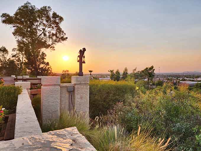 Sunset views over Phoenix from the hilltop location turn dinner into a spectacular visual feast too.