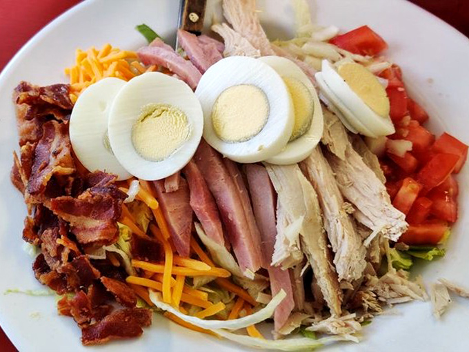 A chef's salad that could convert even the most dedicated breakfast purist &ndash; fresh, colorful, and substantial enough for the heartiest appetite.