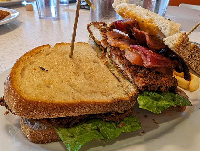 Hold onto your taste buds! This sandwich is stacked higher than your weekend to-do list, and twice as satisfying.