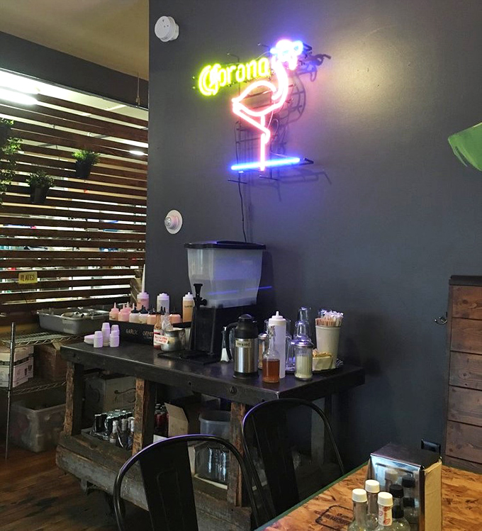 The sauce station &ndash; where good sandwiches become legendary with house-made concoctions ranging from "pleasantly zingy" to "delightfully eye-watering."