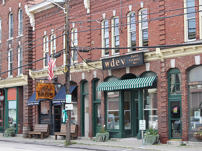 The beating heart of Waterbury's walkable downtown, where historic architecture houses modern businesses in perfect New England harmony.
