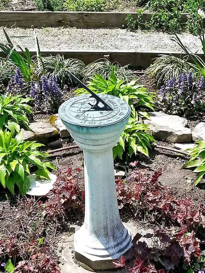This sundial in the heritage garden measured more than hours&mdash;it connected people directly to the rhythms of nature and seasons.