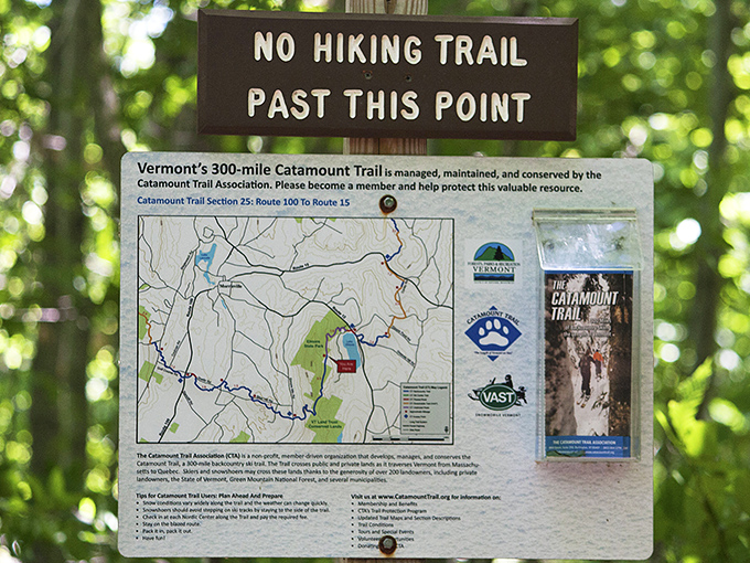 The Catamount Trail map offers adventure by the mile &ndash; a paper promise of wilderness waiting to be explored on Vermont's legendary paths.