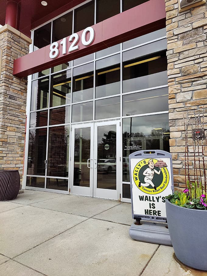 The welcoming entrance beckons hungry visitors with promises of potato cakes and roast beef that have been perfected over five decades of service.