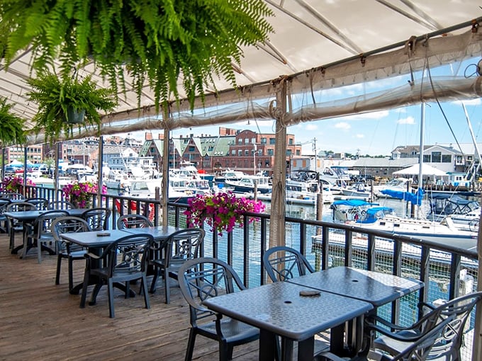 The waterfront patio delivers dining with a side of sea breeze, where every table comes with a postcard-worthy harbor view.