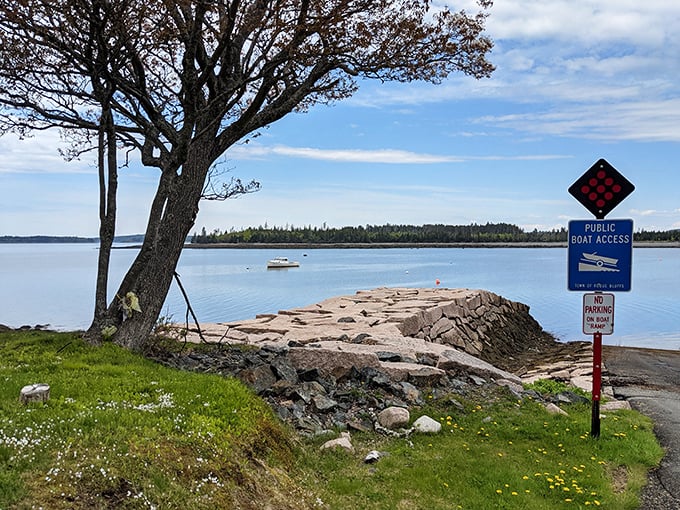 Public boat launch invites water adventurers to explore hidden coves and inlets, where Maine's coastal magic reveals itself to those who paddle.
