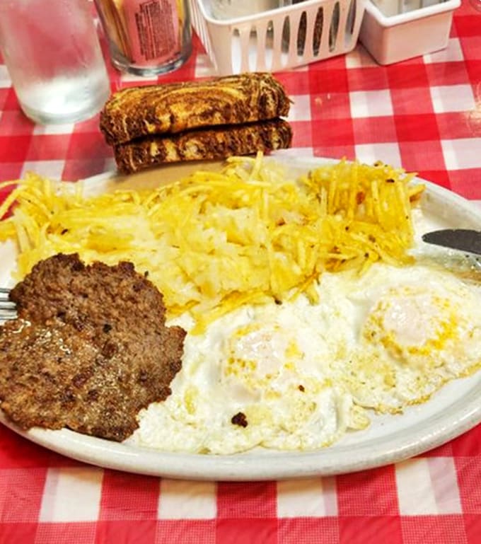 The breakfast special that launches a thousand productive days – protein, carbs, and comfort in perfect harmony.